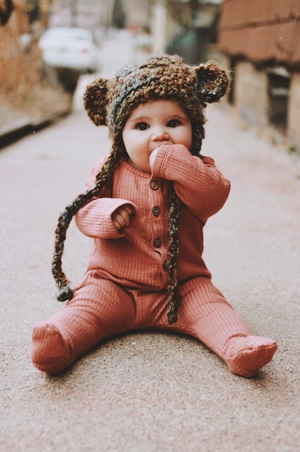 Jude Footed Romper Heavy weight(SECONDS) – Tiny Threads Clothing