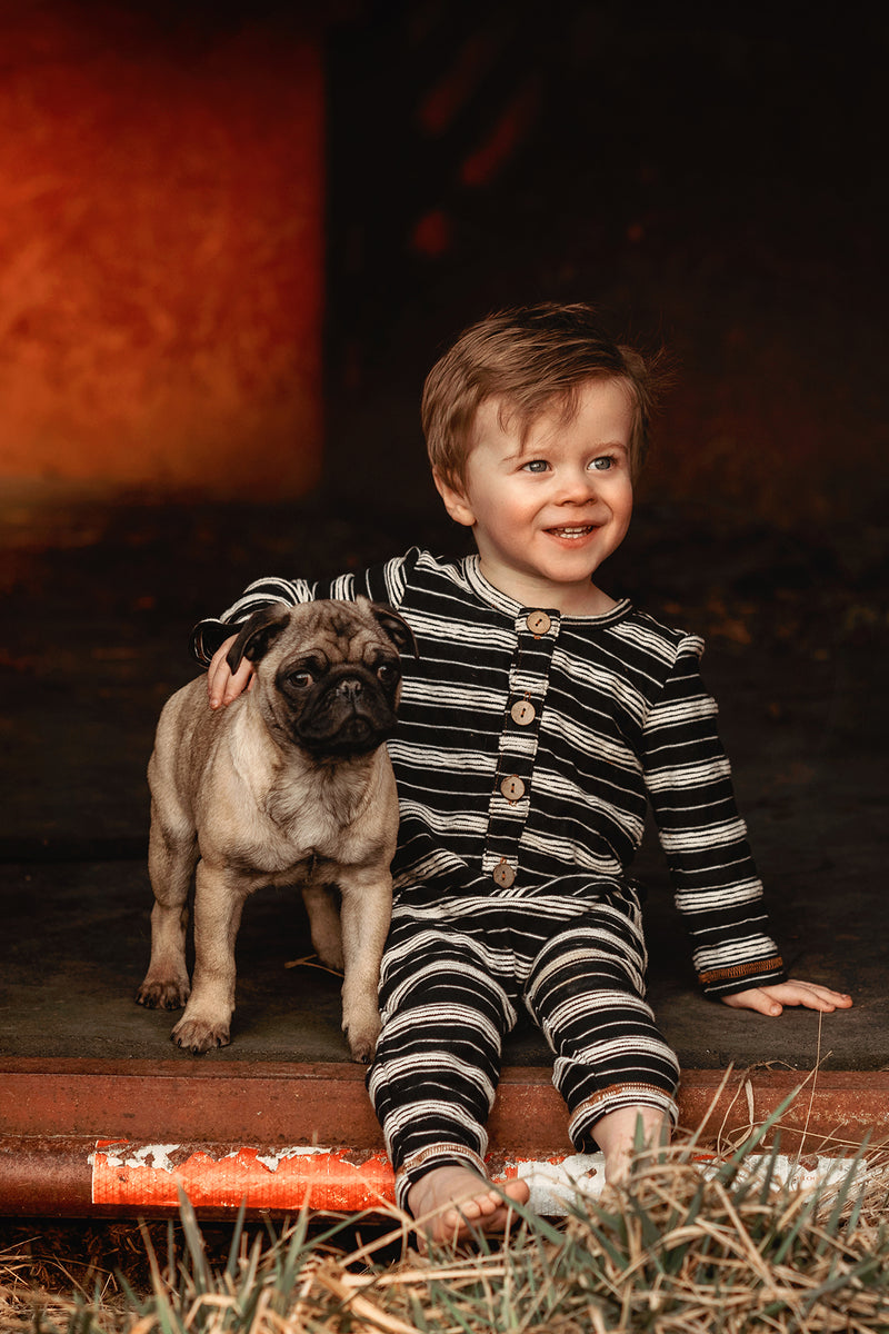 Jude Romper Long Sleeve – Tiny Threads Clothing